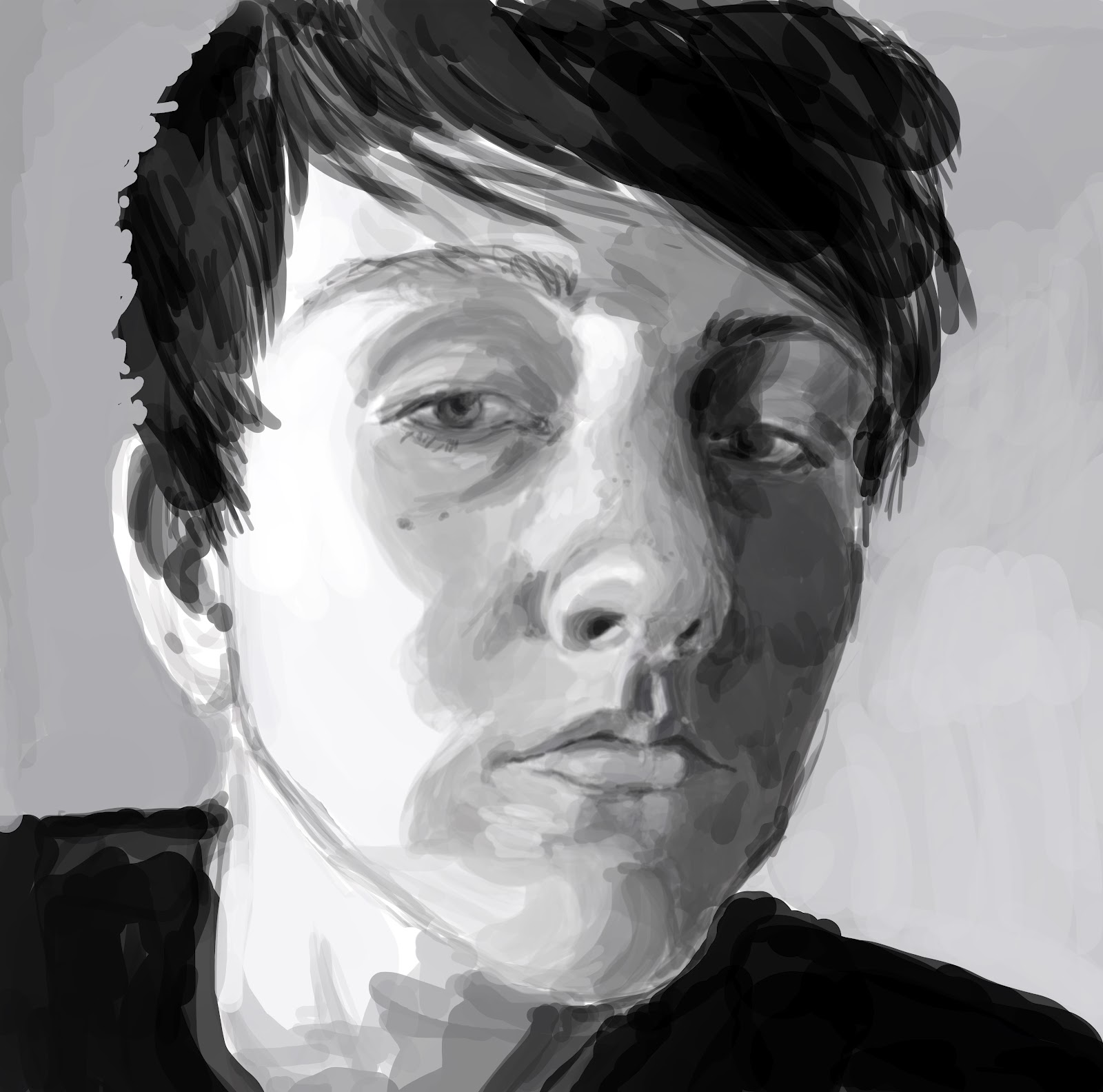 An Art Blog: Self Portrait #11: another digital!