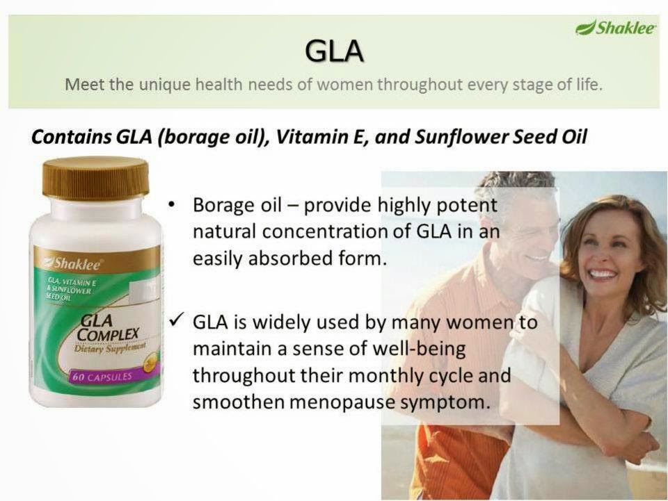 GLA Complex Shaklee Membantu Mengatasi Senggugut