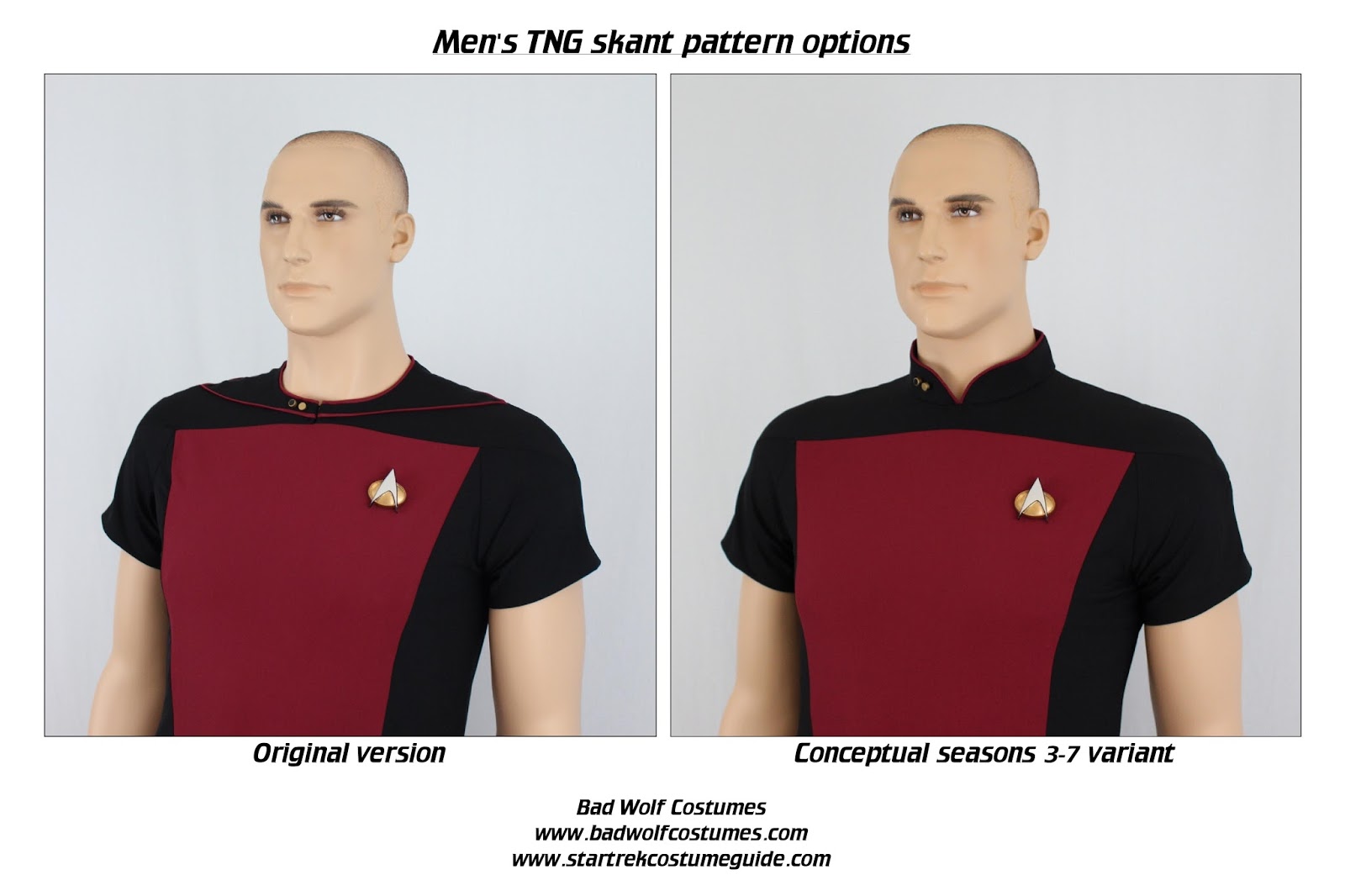 Bad Wolf Costumes Star Trek Tng Mens Skant Sewing Pattern