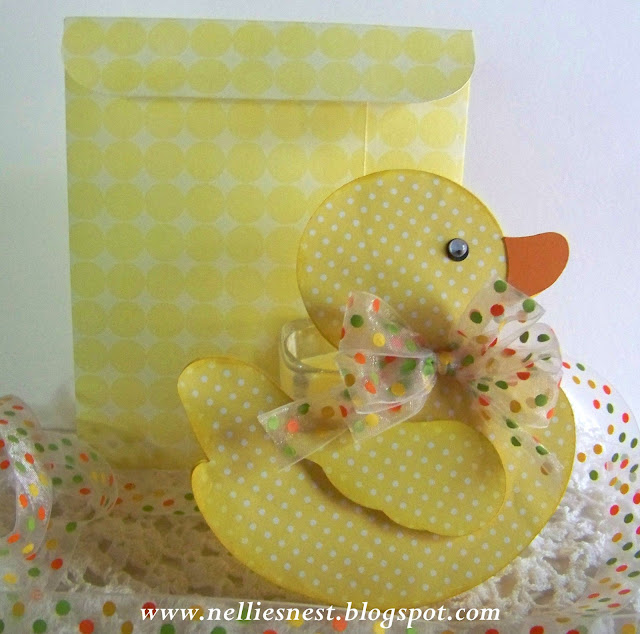 Nellies Nest: Duck Shaped Card