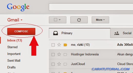 Cara Kirim Email Menggunakan Gmail Terbaru Lengkap - caratutorial.com Cara Kirim Email Menggunakan Gmail Terbaru Lengkap - caratutorial.com