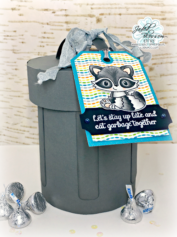 Jaded Blossom: 3D Trash Can Candy Box