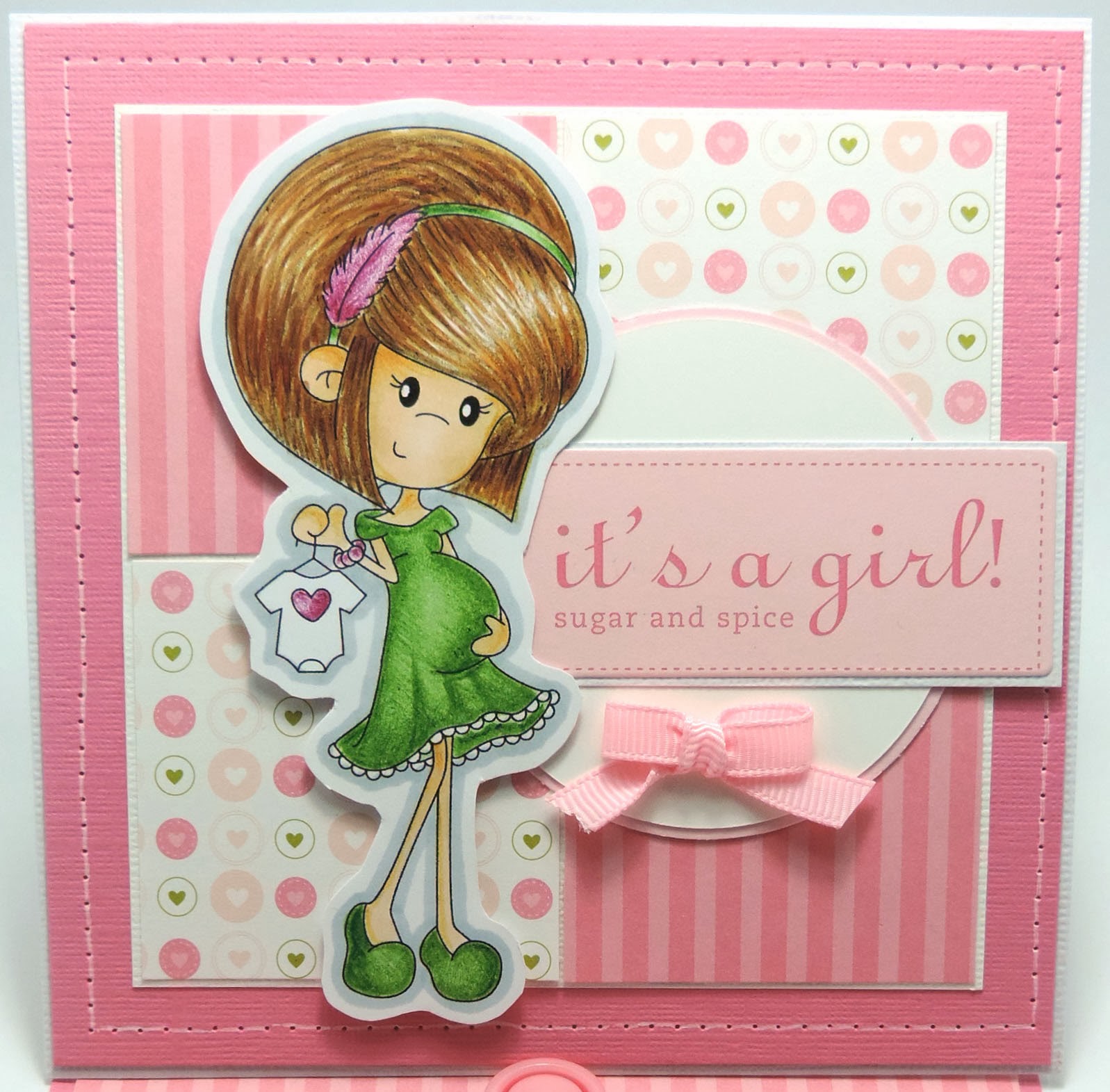 A Random Fan: Faux Stitching Technique