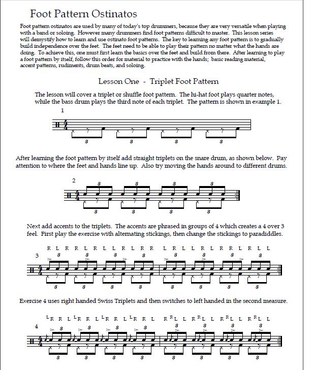 Motor Rhythms: The Forgotten Foot lesson series part one