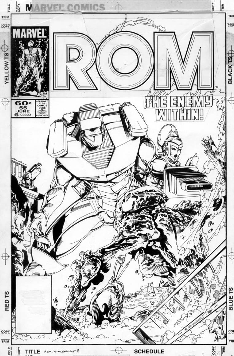 Marvel Comics of the 1980s: 1984 - Anatomy of a cover - ROM #55