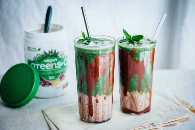 This Rawsome Vegan Life: CHOCO MINT SMOOTHIE with greens+