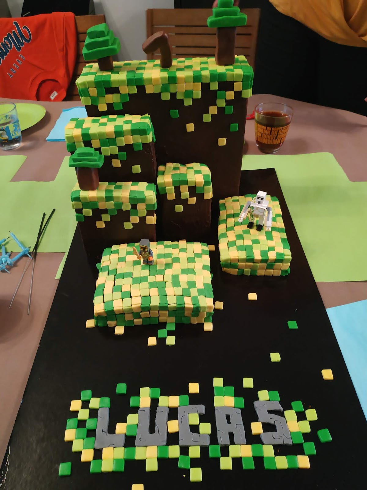 Gâteau Minecraft