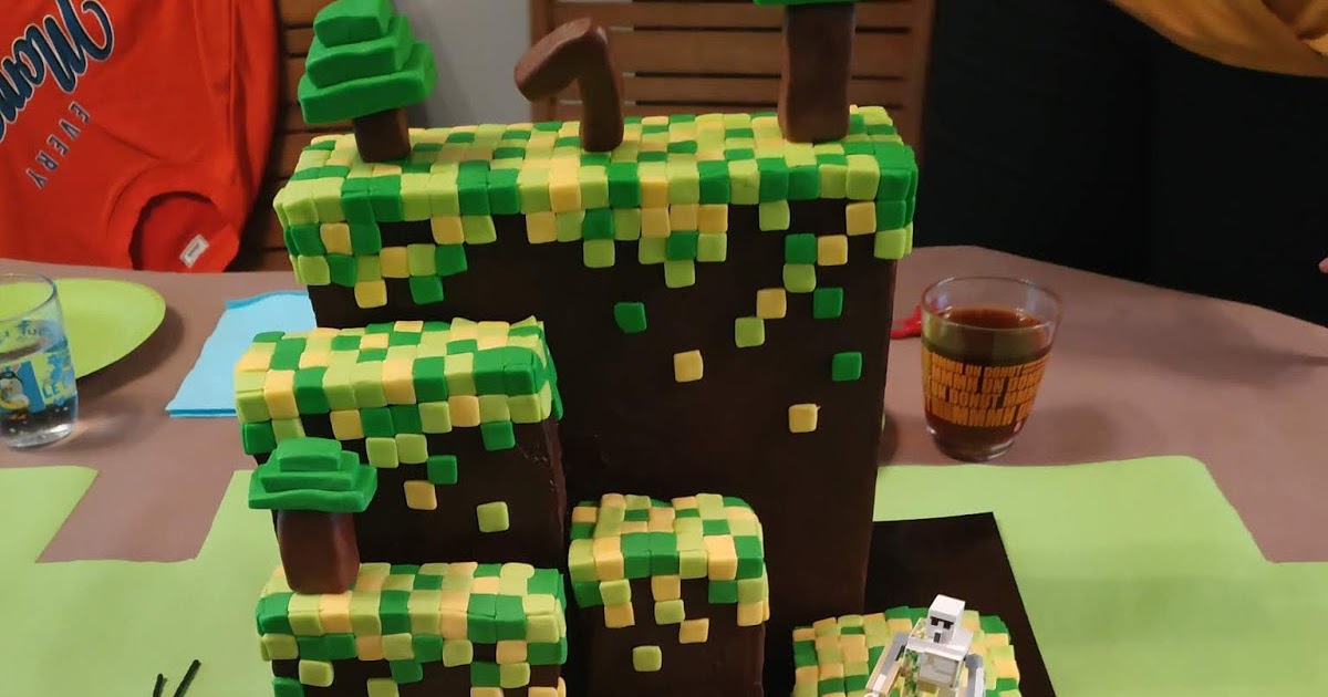 Gâteau Minecraft