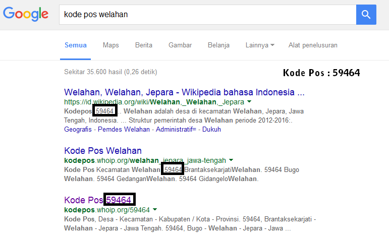 Cara Mengetahui Kode Pos Rumah / Tempat Tinggal Kita (Online ...