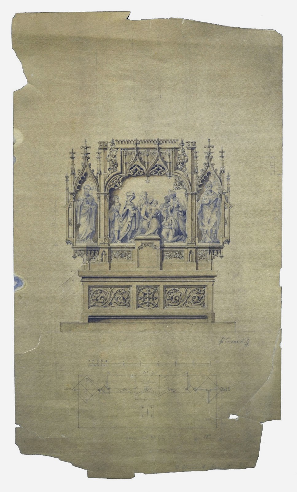New Liturgical Movement: Exhibition of Drawings of Church Altars from ...