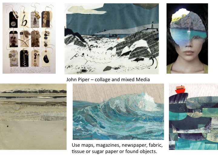 GCSE Art Blog: Y10 Christmas collage