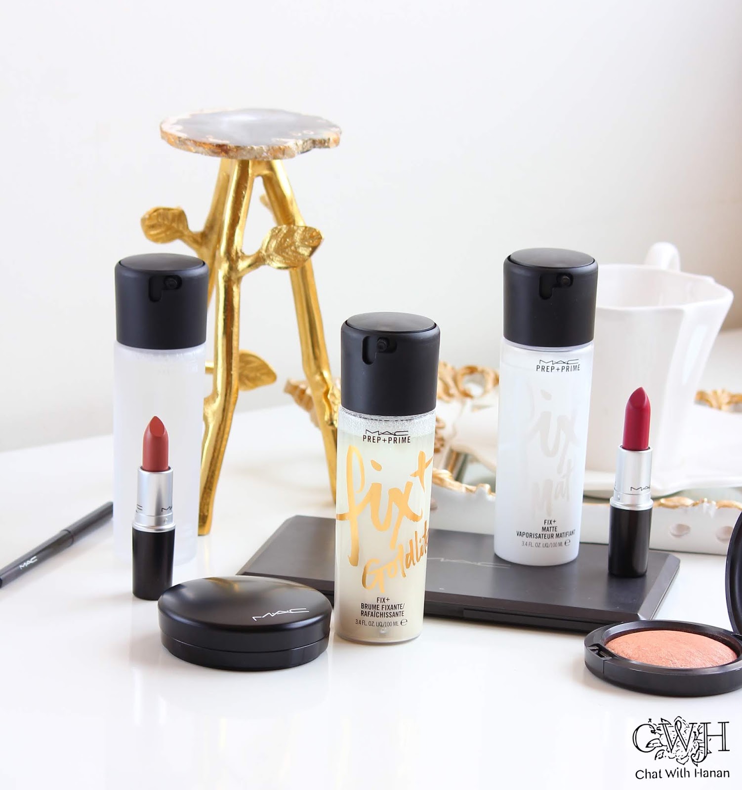 Chat With Hanan: فكس بلس من ماك | MAC Fix Plus MATTE & Shimmer