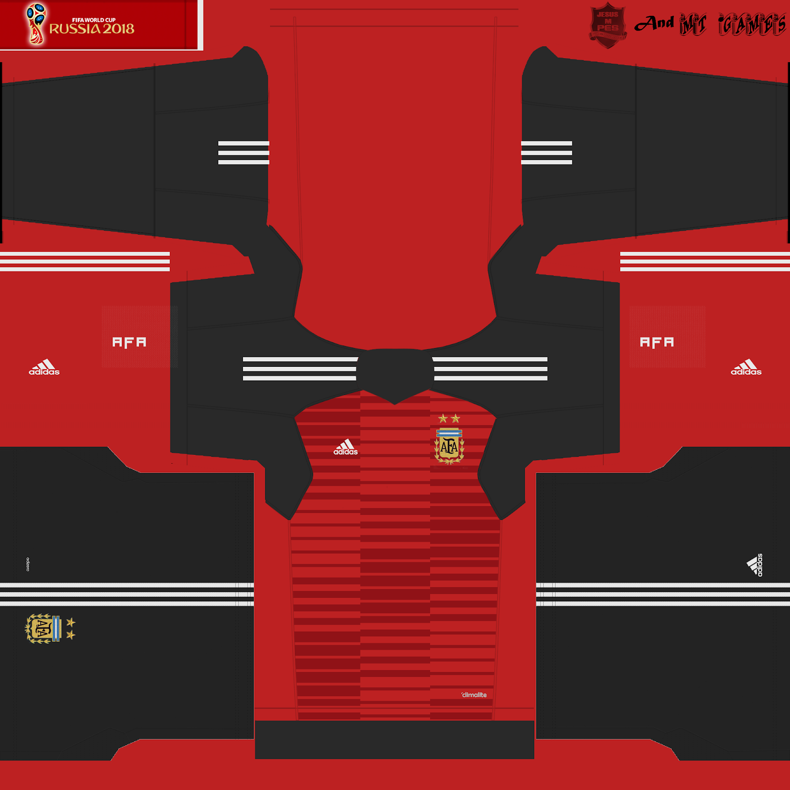 (PES 2017 PS4) ARGENTINA WORLD CUP 2018 KIT
