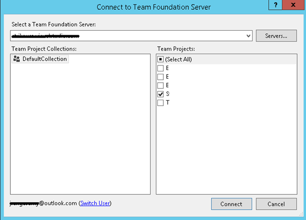How to connect to TFS as a different user in Visual Studio 2013 - Sunil ...
