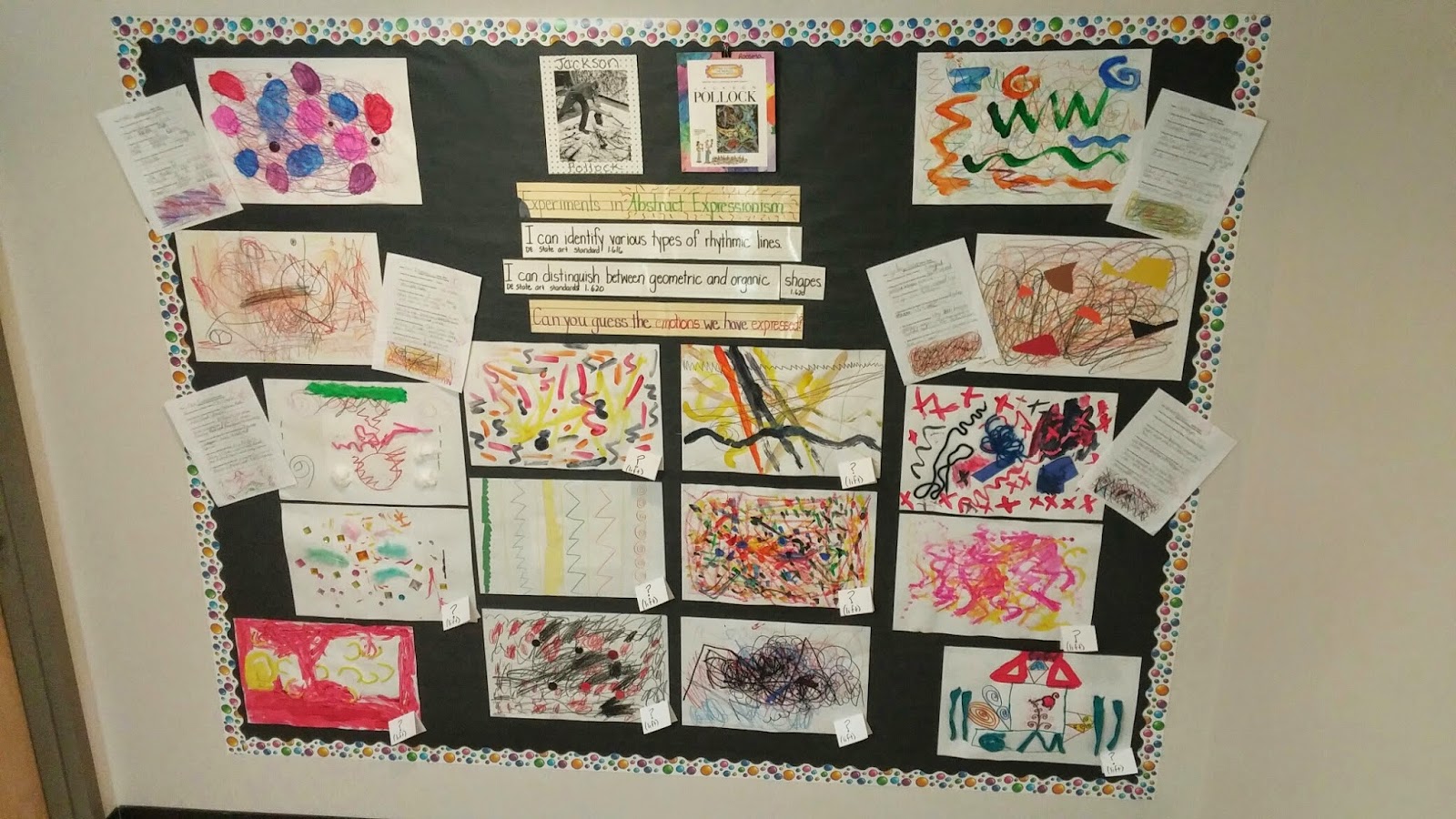 Odyssey Charter School Art Rooms: Experiments in Abstract Expressionism ...