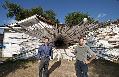 Fun Spout: House blown up in space