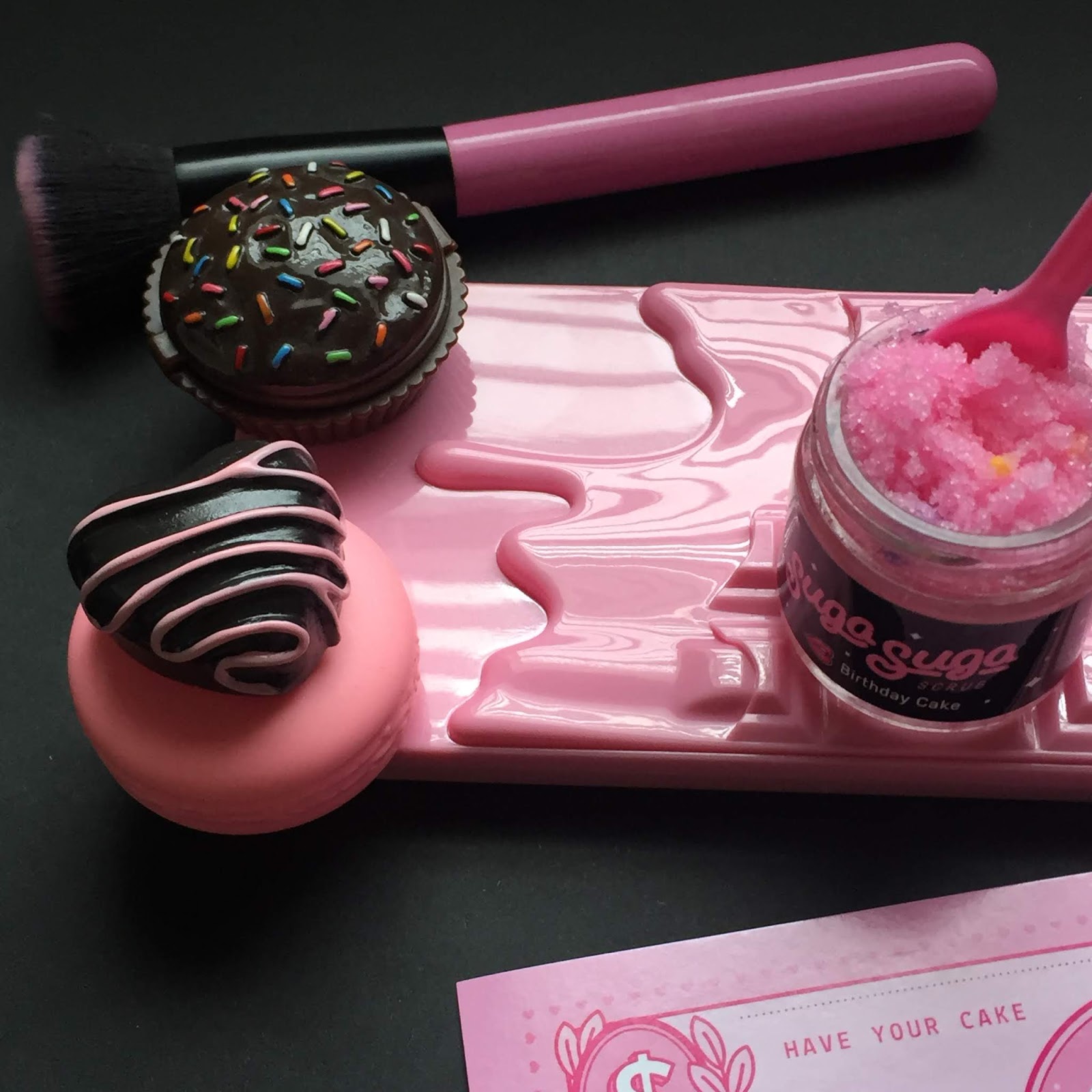 Half Caked Suga Suga Lip Scrub in Birthday Cake, Cotton Candy and ...