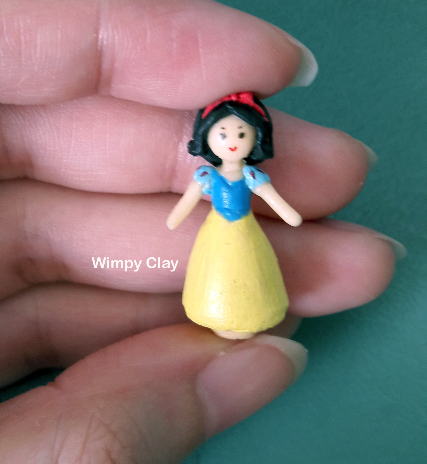 Wimpy Clay: Miniature Clay Disney Prince and Princess in Polly Pocket Size