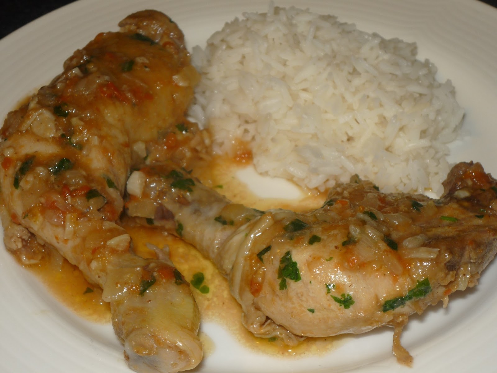 With Chocolate Brown: Frango Bêbado na Caçarola