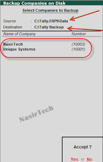 Tally.ERP 9: How to Backup Restore Tally Company