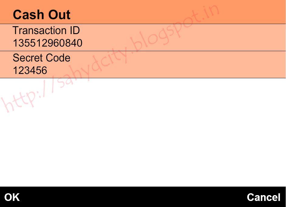 Cash Out Transaction - Mobile Money Transfer