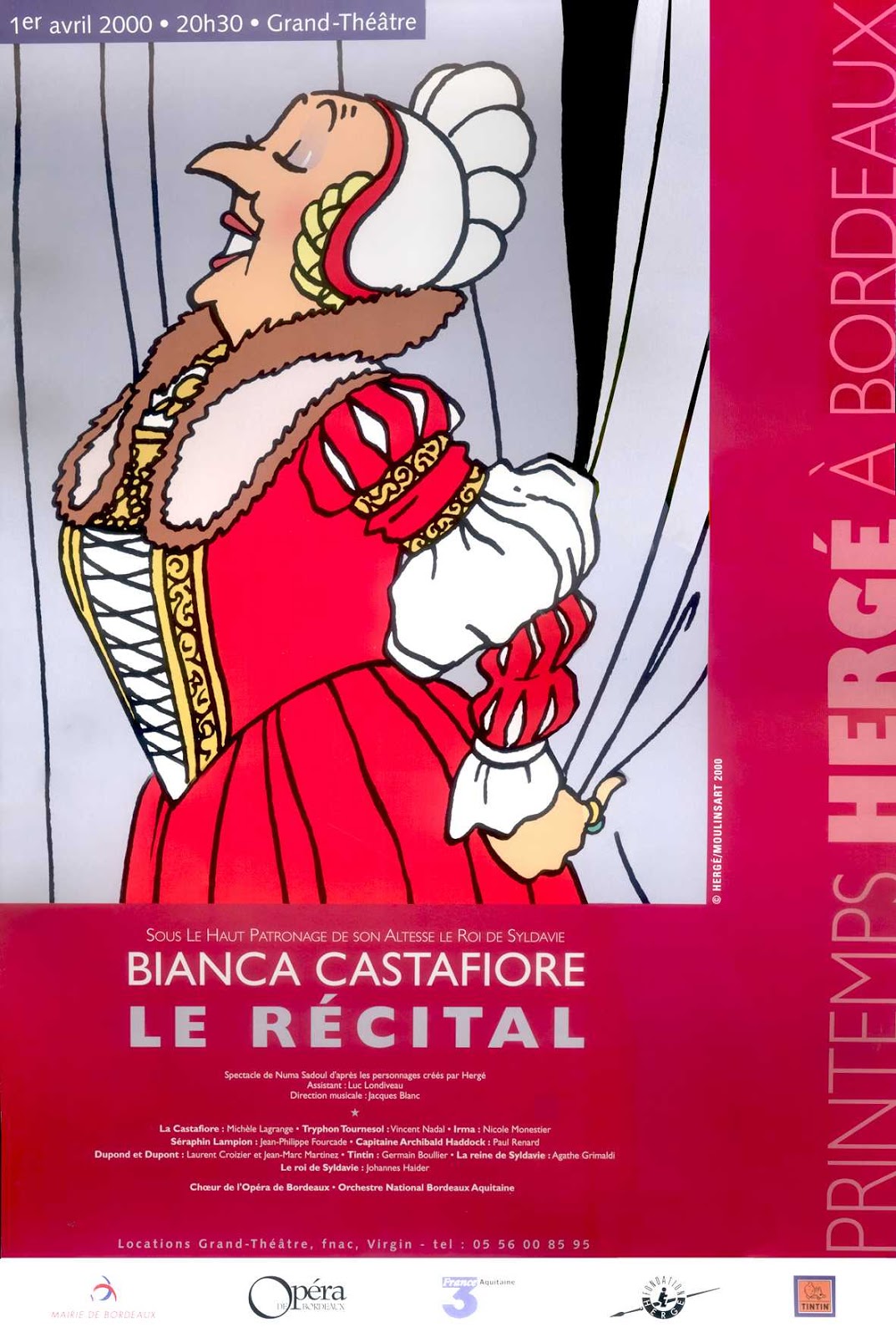 Les Héroïnes de BD: La castafiore (Tintin)