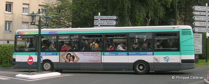 Les Tramways,Métro,RER,Bus de la RATP: Bus 595