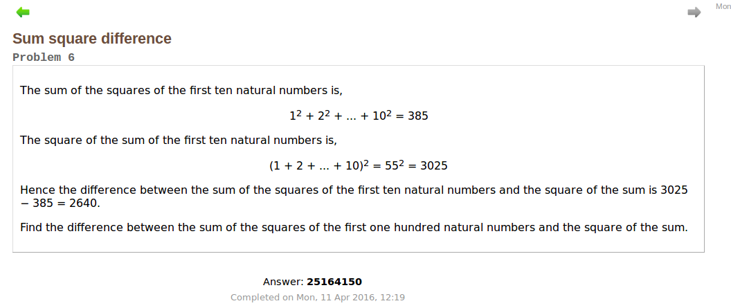 Problem 6 Project Euler Solution With Python