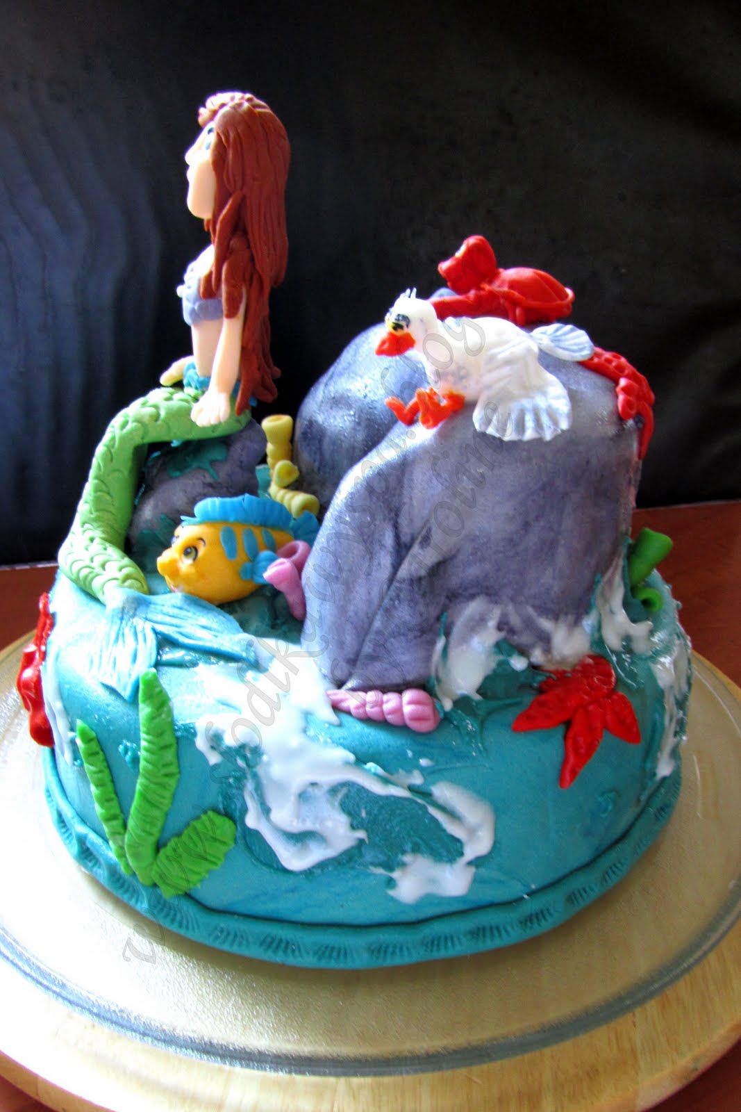 Tort z Małą Syrenką Ariel | Słodka Wyspa