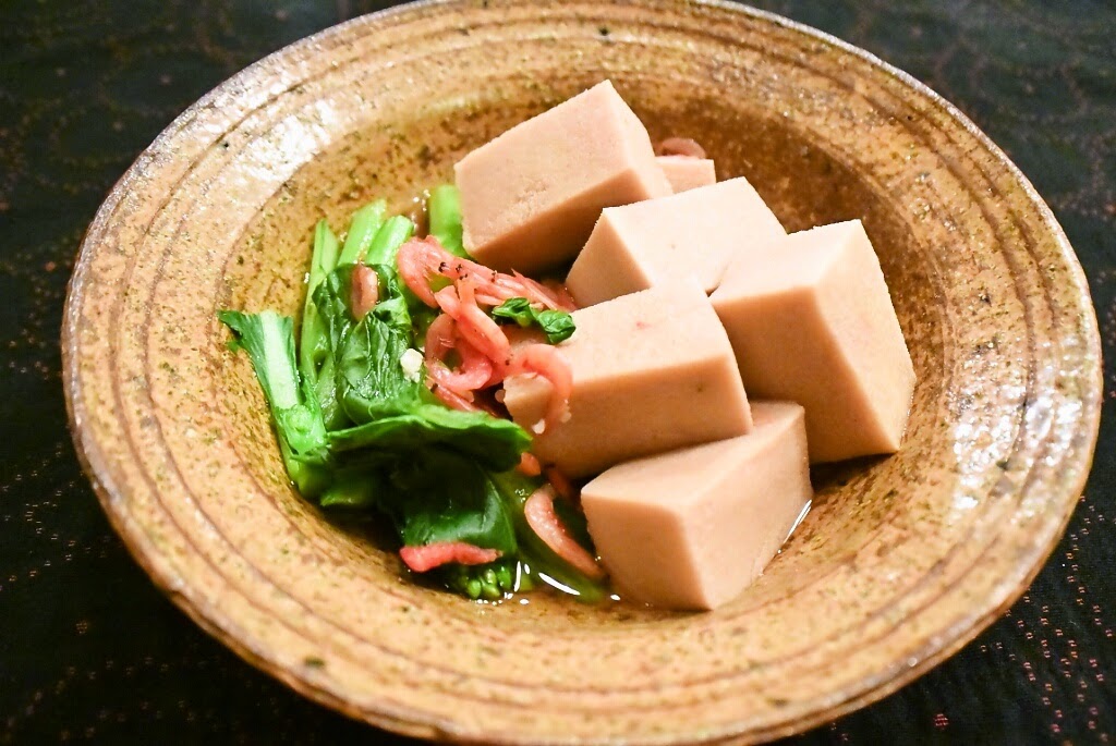 Recipes for Tom: Koyadofu to saishin no nibitashi / freeze-dried tofu ...