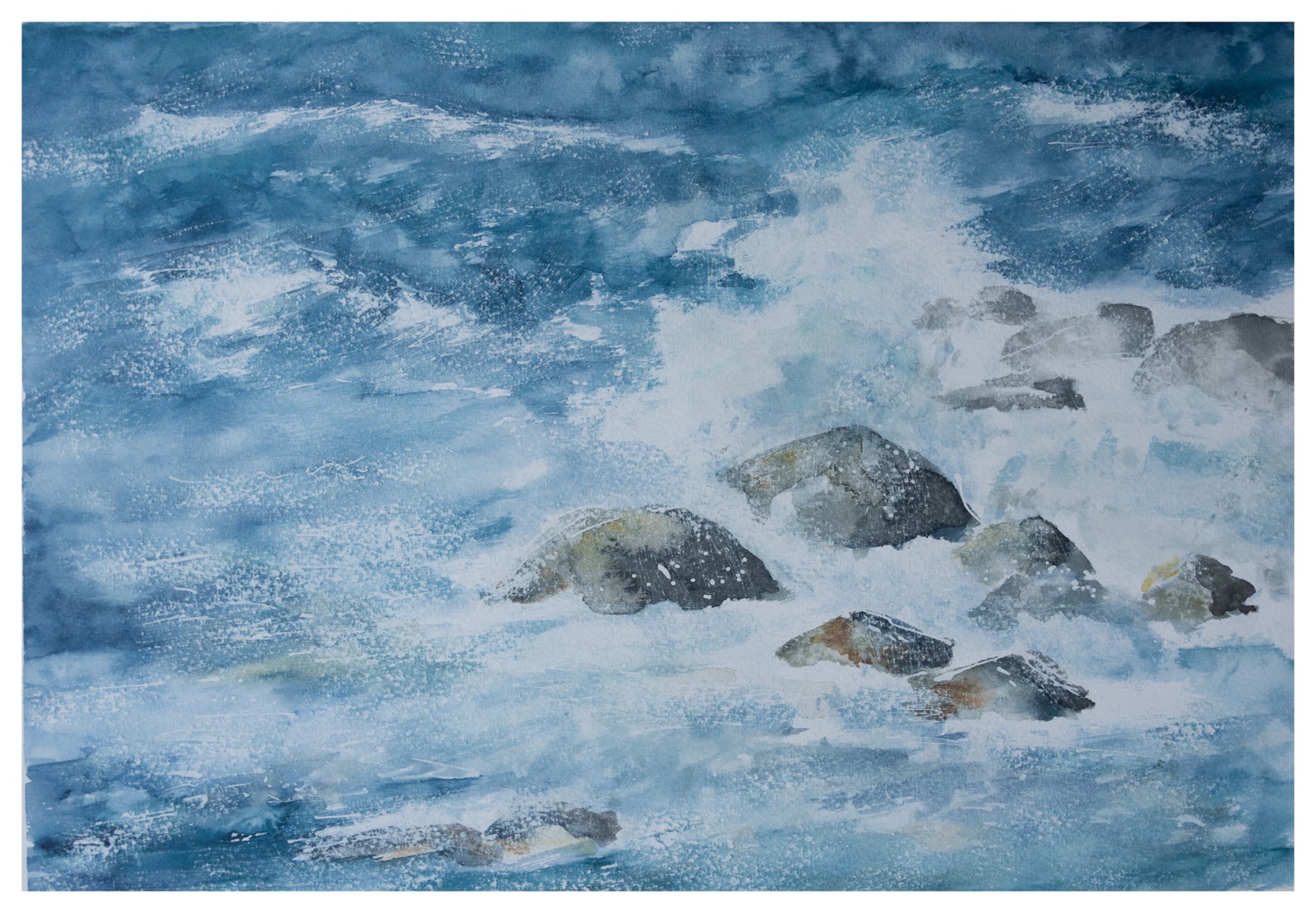 Ljus, färg och vatten : Måla med vatten