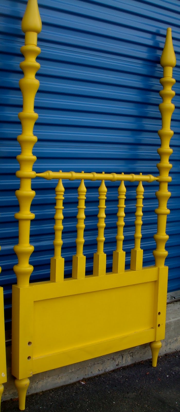 Nicole Wood Interiors: Vintage YELLOW "Spindle" Twin Headboards!!!! $480