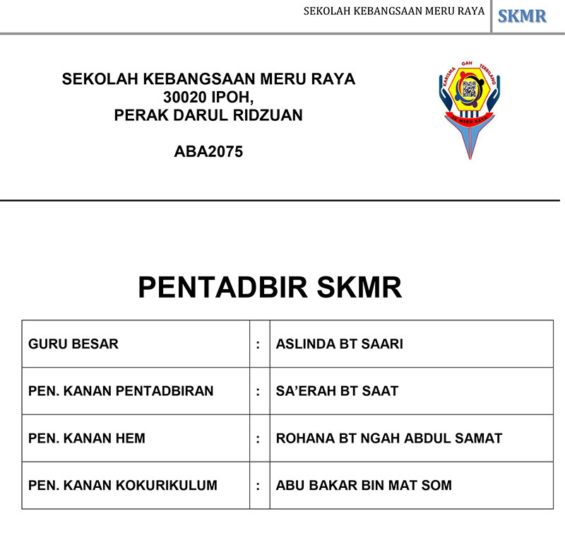 PENTADBIR SKMR