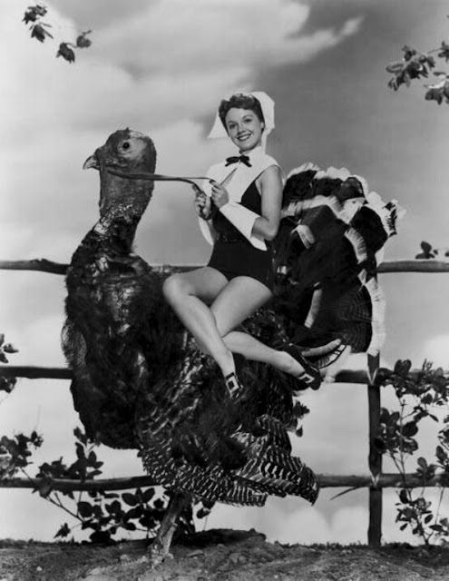 16 Hilarious and Bizarre Vintage Thanksgiving Pinups ~ Vintage Everyday