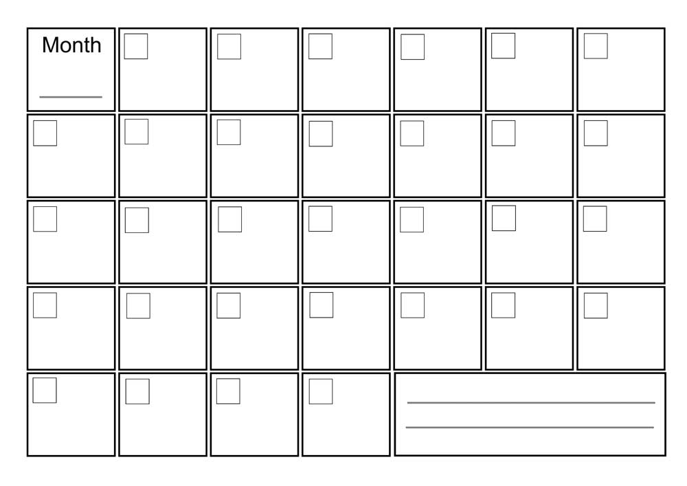 Free download Planner/calendar universal 1 month