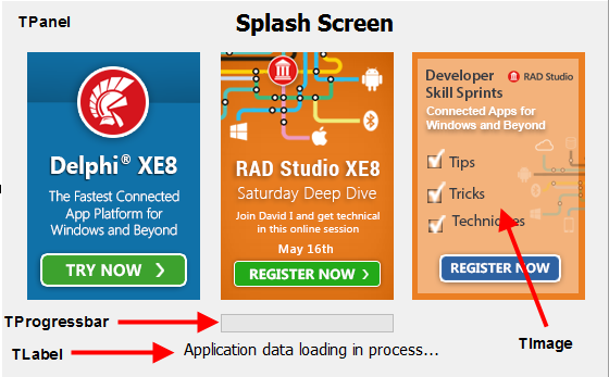 Designing Login Dialog, Splash Screen and About Us Dialog in Delphi