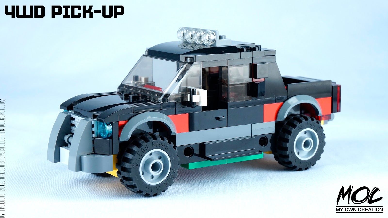 Opelouis's Toys Collection: (LEGO MOC) 4WD Pick-up.