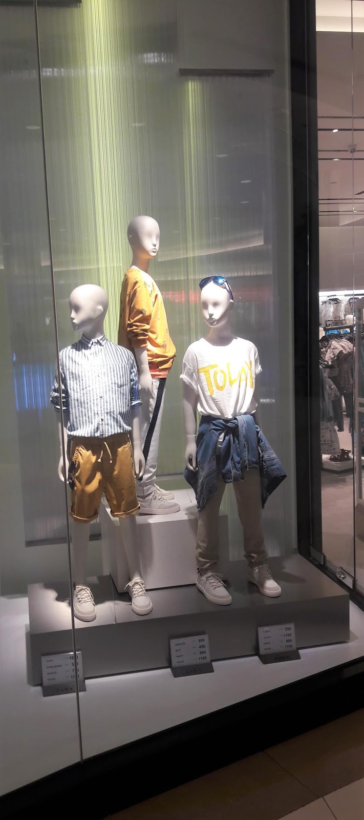 ZARA window display at ZARA Siam Paragon in Bangkok, Thailand