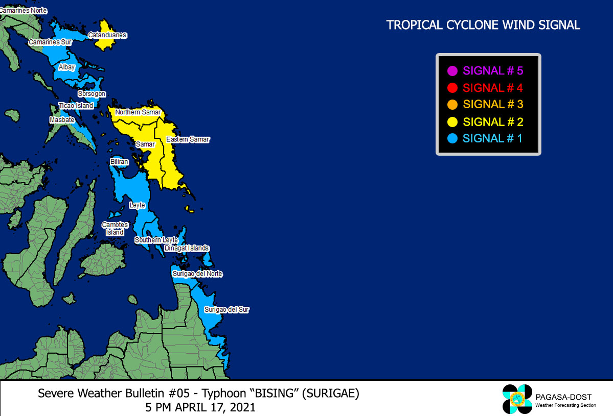 Weather Updates: Super Typhoon BISING (SURIGAE) Advisory No. 04