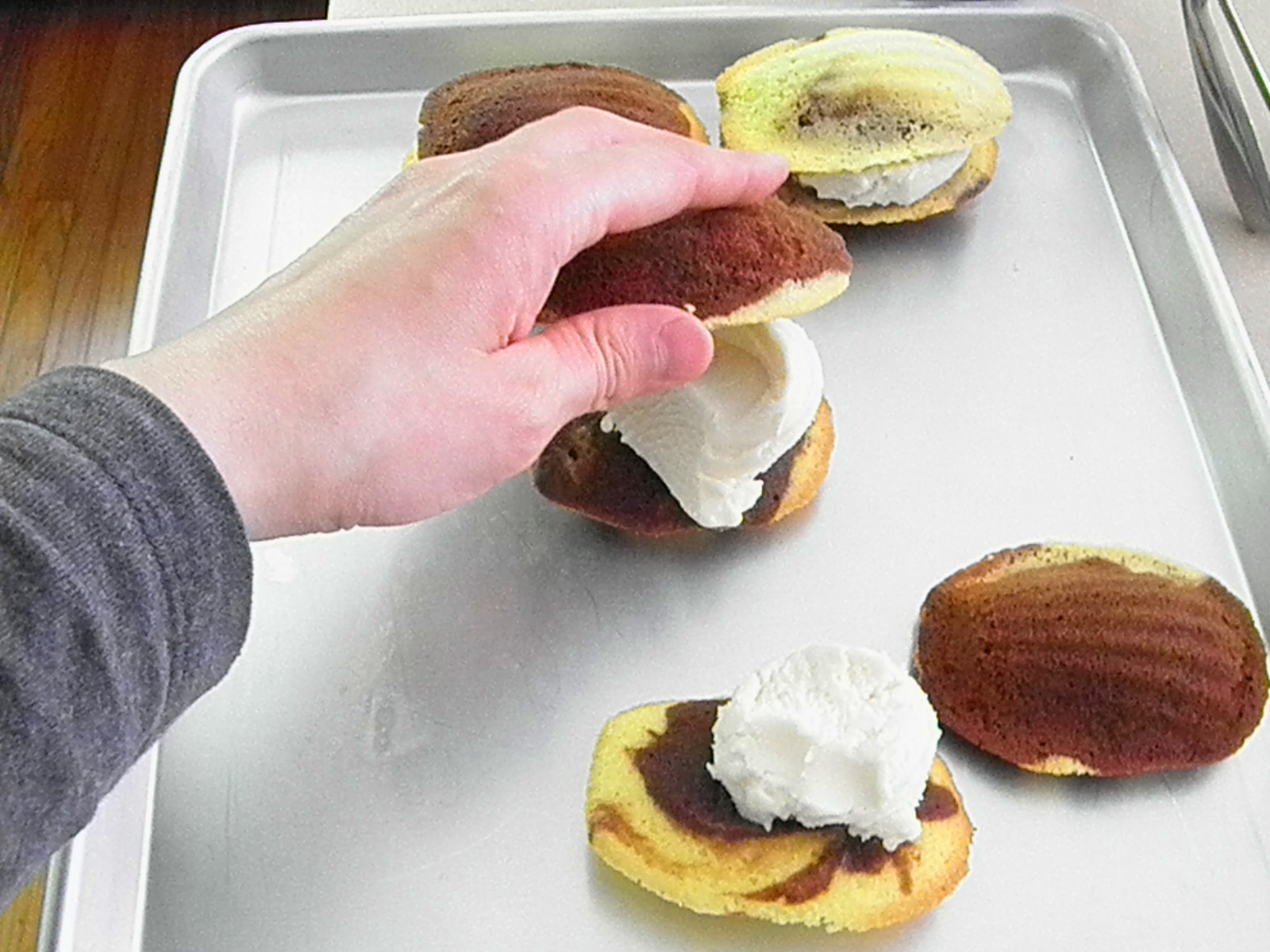 Madeleine Ice Cream Sandwiches