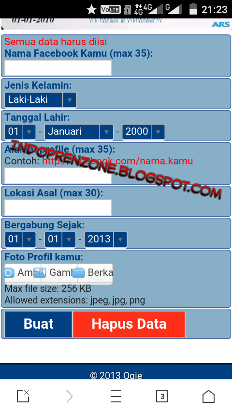 Tutorial Membuat Fake Ktp Facebook - IndoPren Zone