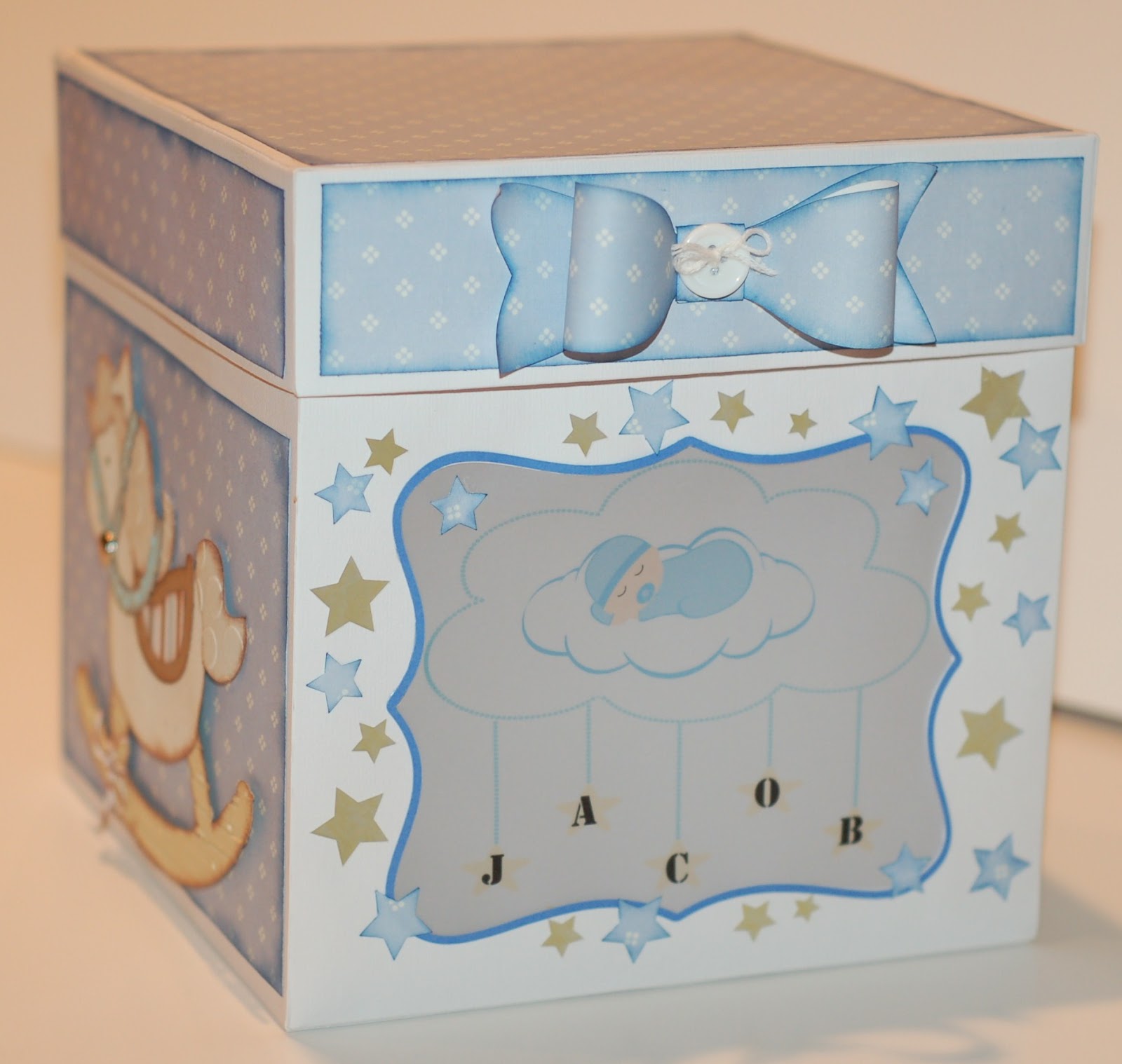 Paper Creations by Kristin: Baby Light Box Cube with Album