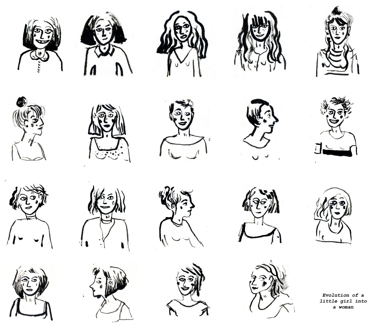 MARIE V I T A L E : Evolution of a little girl into a woman