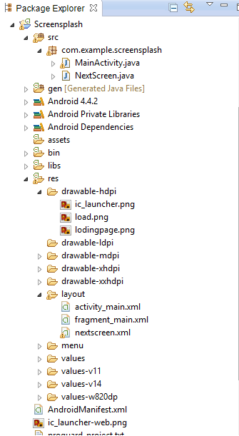 Daisy Digital Book Reader for Blind People : How to Create Splash Screen