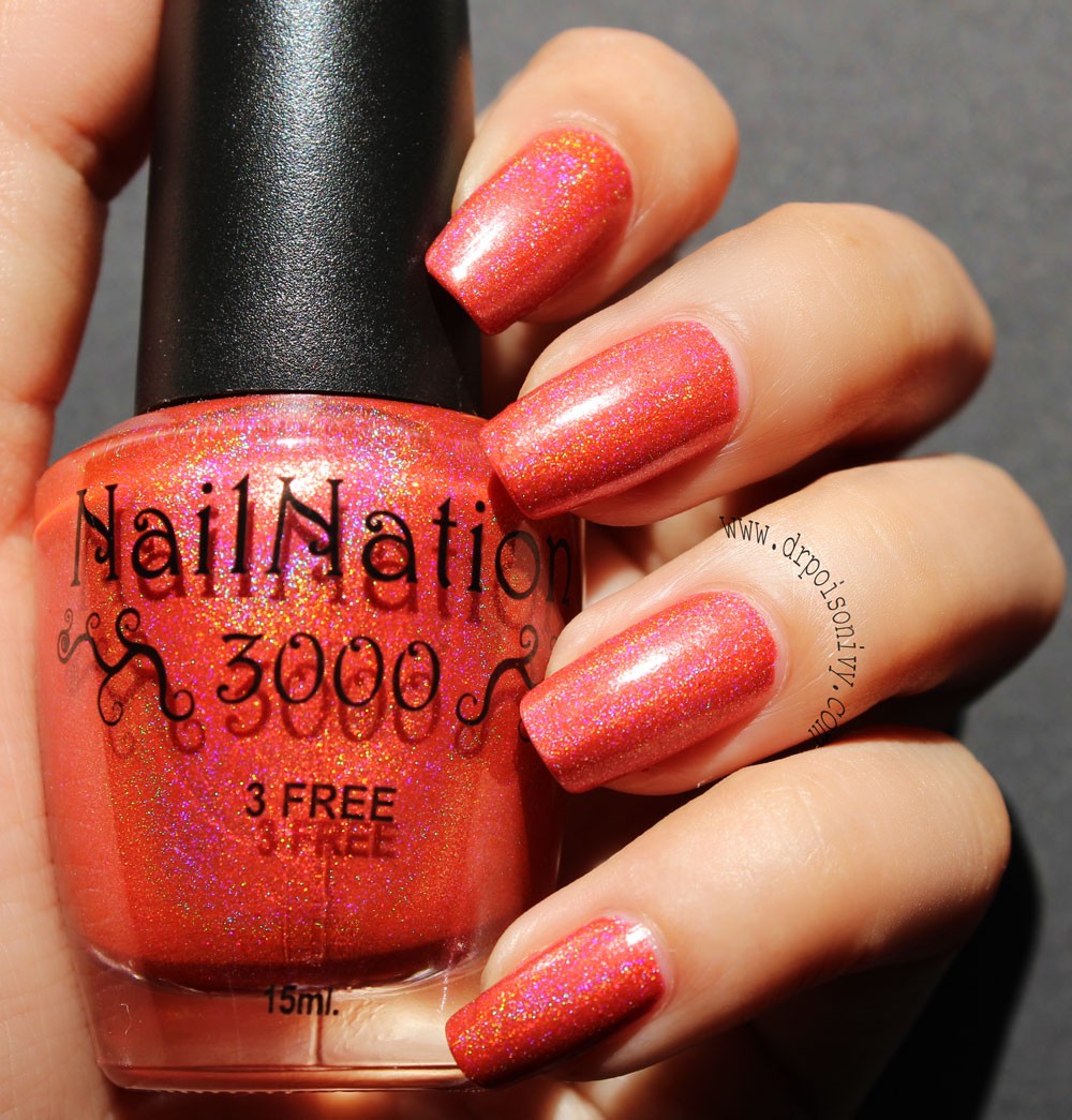 Dr.Poison Ivy's Beauty Blog: Nail Nation 3000 Holographic Polish swatches