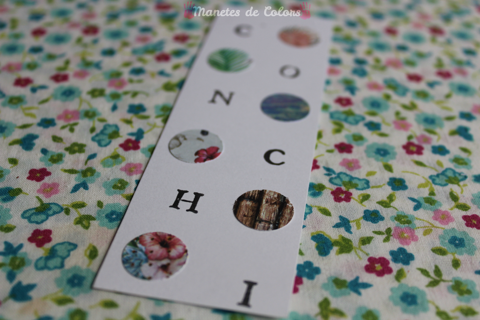 Manetes de Colors: DIY: Punt de llibre personalitzat