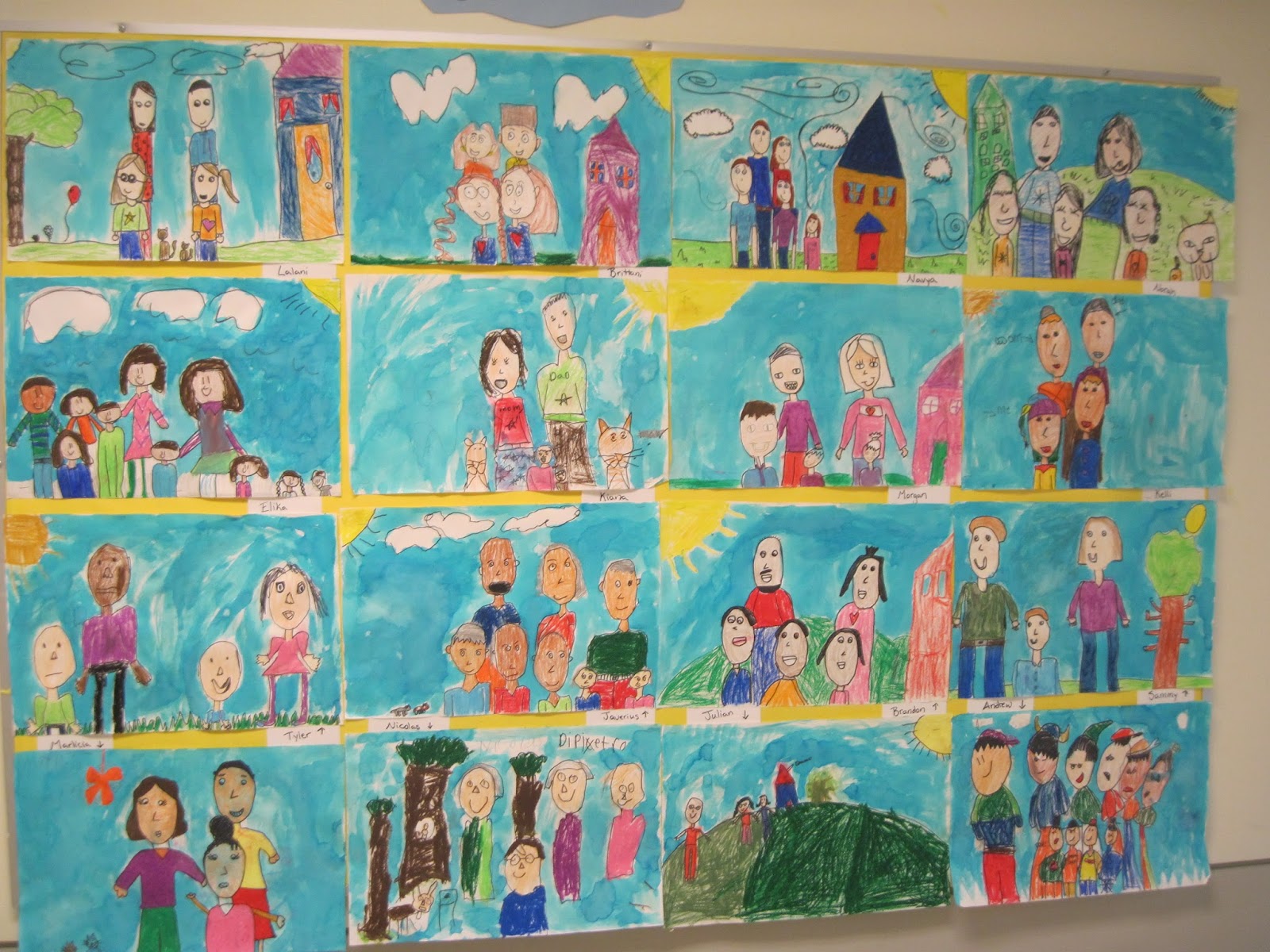 Lines, Dots, and Doodles: Family Portraits, 2nd Grade