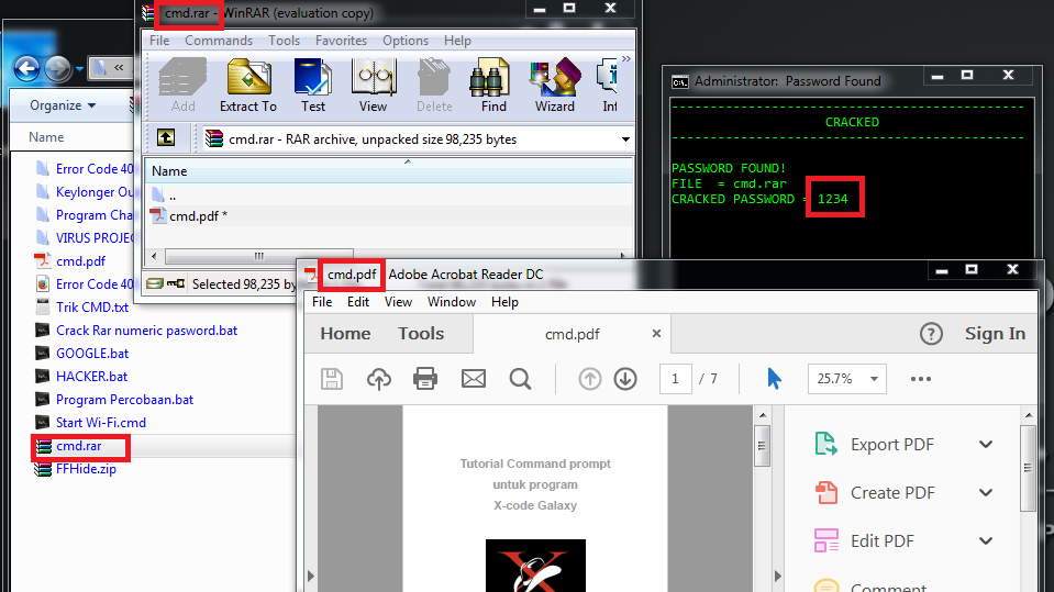 Crack winrar password using cmd prompts - polarniche
