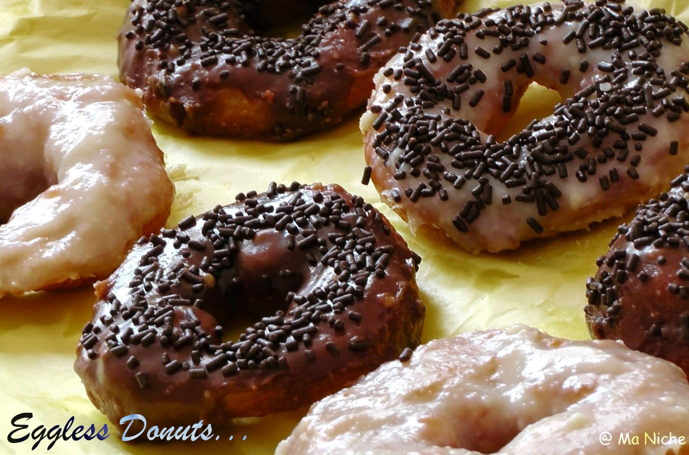 Ma Niche : Eggless Crispy Cheesy Donuts