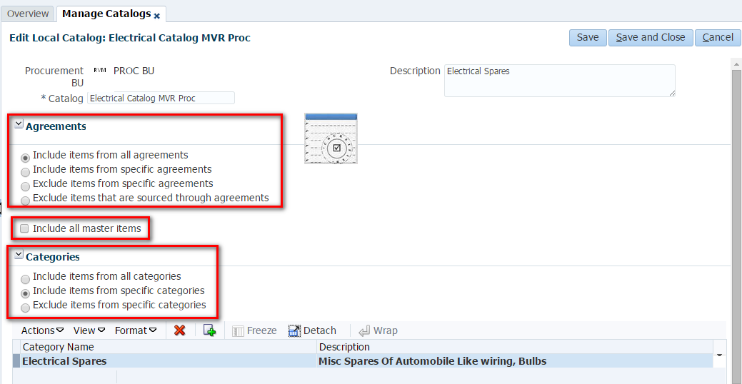 Procurement Catalogs - Oracle Fusion Application (Self-Service ...